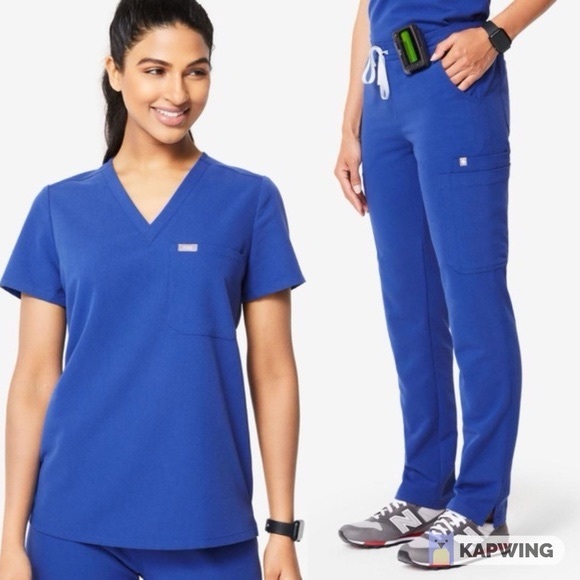 Figs | Pants & Jumpsuits | Figs Winning Blue Yola Pants | Poshmark